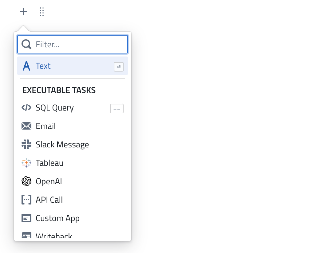 Different Block Types | PushMetrics