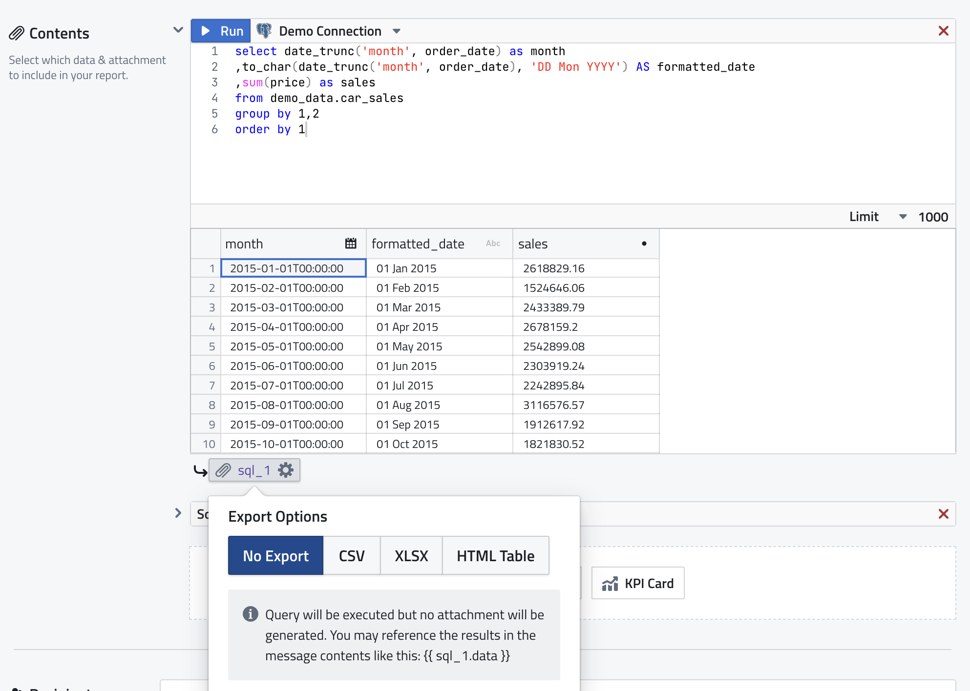 How to Send Kpi Cards to Email and Slack | PushMetrics